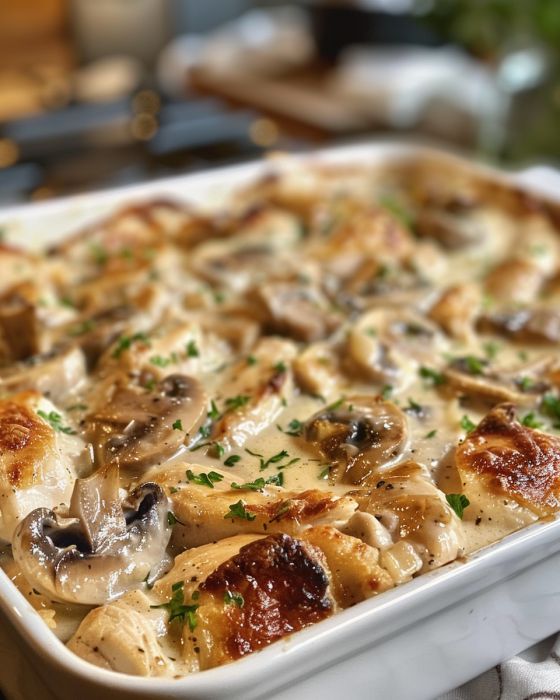 Creamy Caesar Chicken and Mushroom Bake Recipe - Useful Tips
