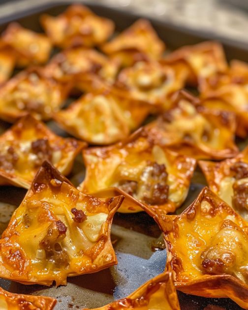 Baked Sausage and Cheese Mini Wontons Recipe - Useful Tips