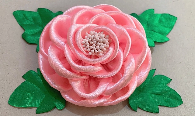 How to make ribbon rose - DIY - Useful Tips